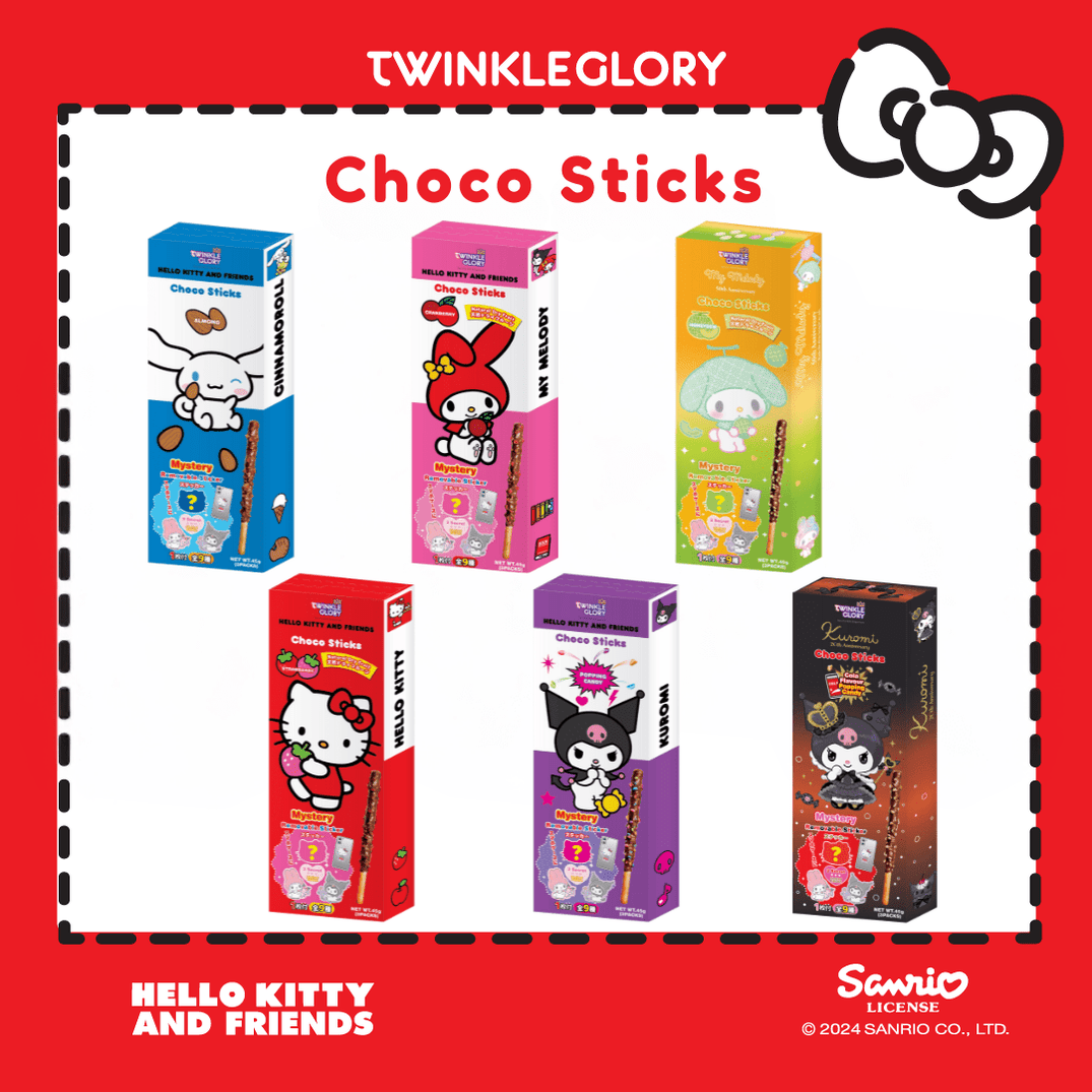 Twinkle Glory Hello Kitty and Friends Assorted Choco Stick 45g