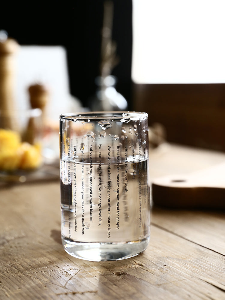 Motivational Letter Glass Cup – Twinkle Glory