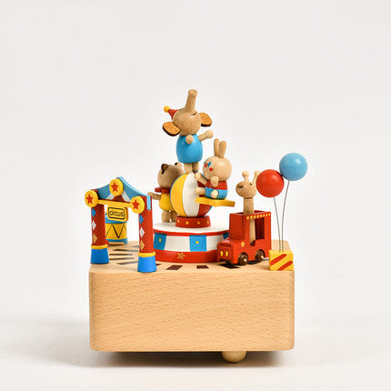 Twinkle Glory Premium Wooden Circus Music Box